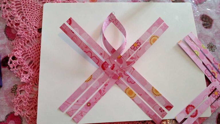 Pink Paper Star by Liberty at B4 and Afters Project Blog