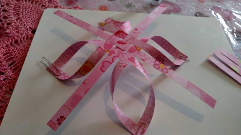 Pink Paper Star by Liberty at B4 and Afters Project Blog