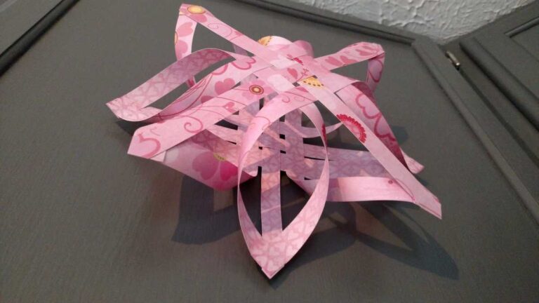 Pink Paper Star by Liberty at B4 and Afters Project Blog
