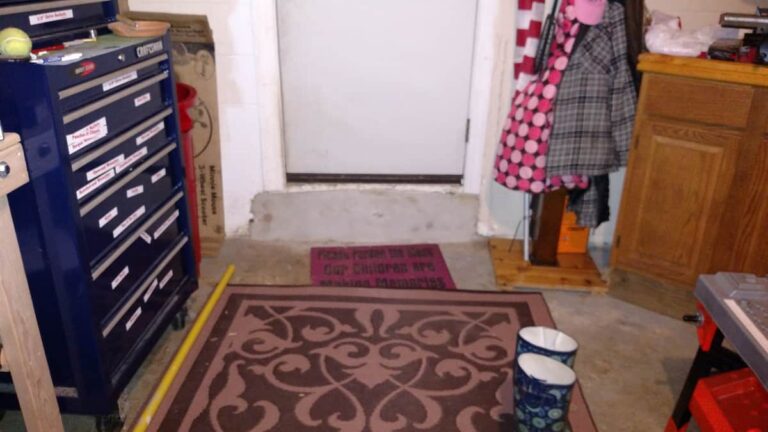 Making a Basement Landing Step by Myself – B4 and Afters