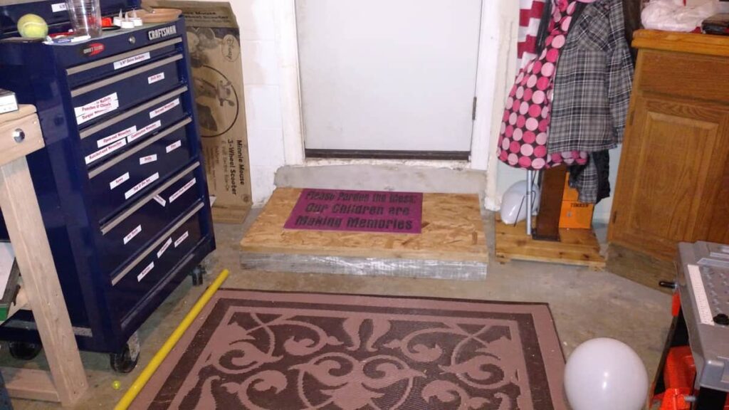 Making a Basement Landing Step by Myself – B4 and Afters