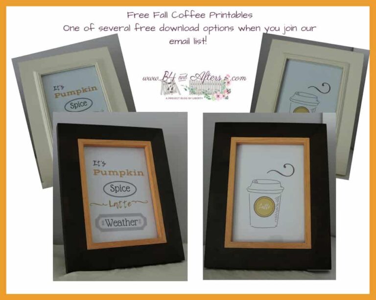 Free Fall Coffee Printables – B4 and Afters