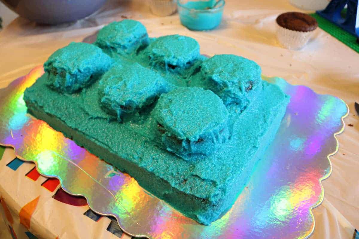 Lego Cake with Fondant Bricks – B4 and Afters