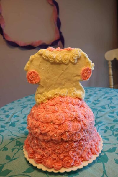 Dress Shaped Cake – B4 and Afters