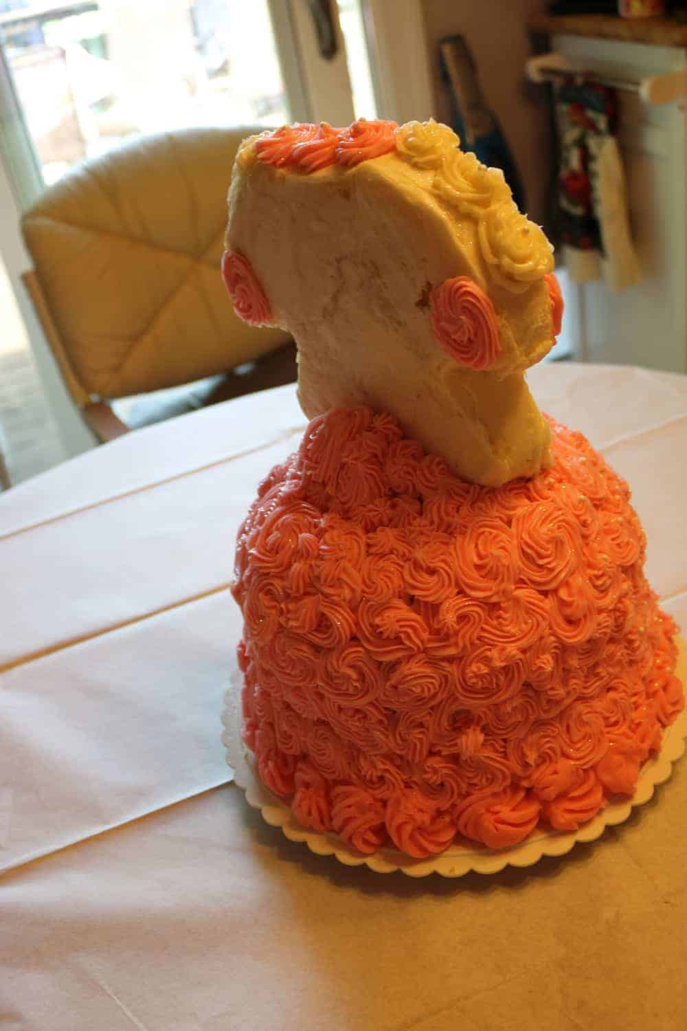 Dress Shaped Cake – B4 and Afters