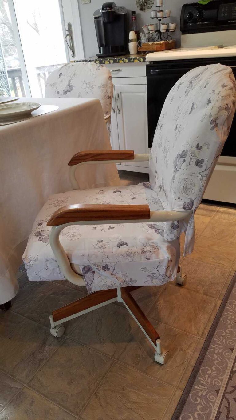 Removable Kitchen Chair Slipcovers – B4 and Afters -- Roller Dining Chairs