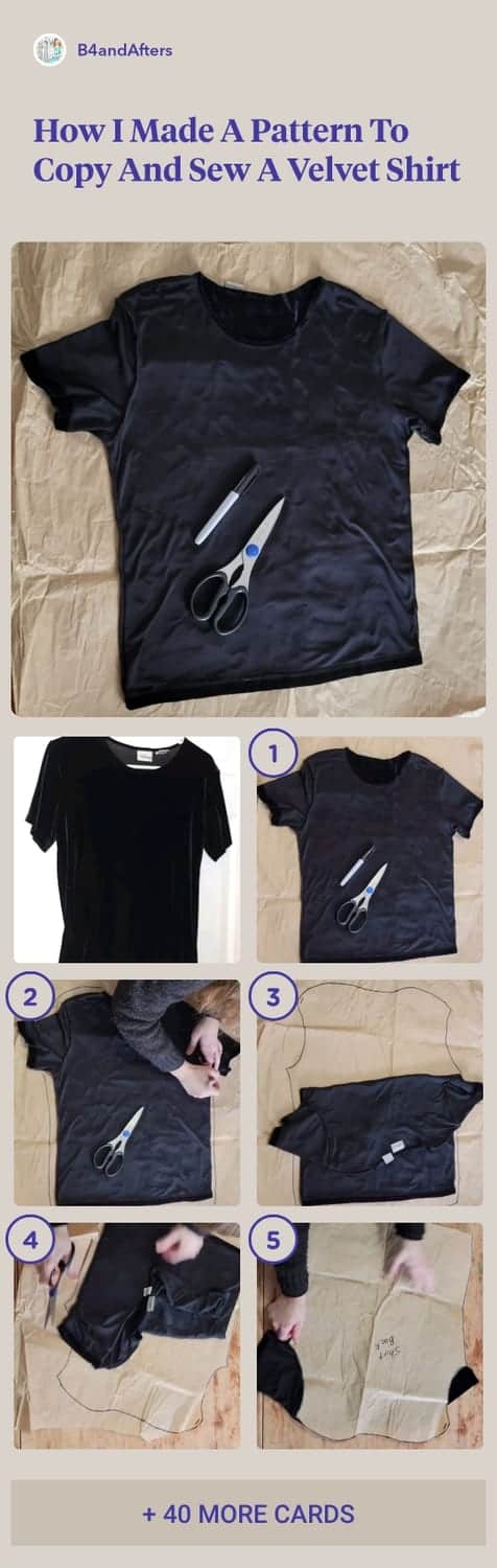 How to Copy a Shirt – B4 and Afters - make a pattern