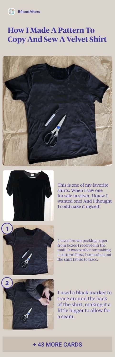 How to Copy a Shirt – B4 and Afters - make a pattern