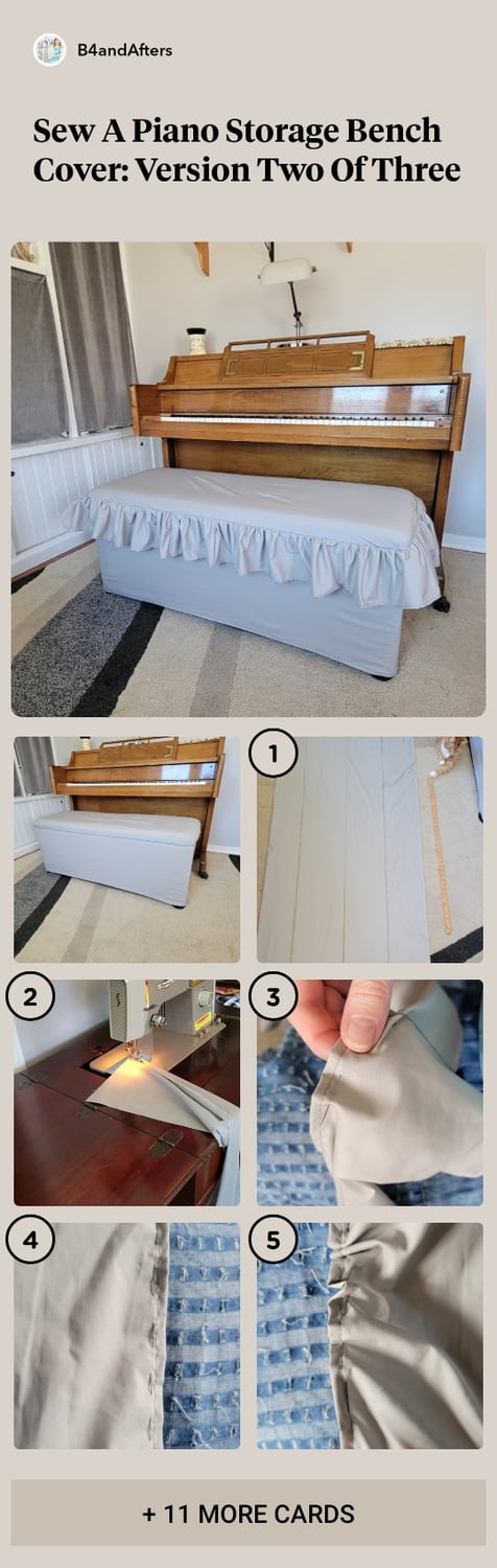 How to Sew a DIY Storage Bench Cover – B4 and Afters
