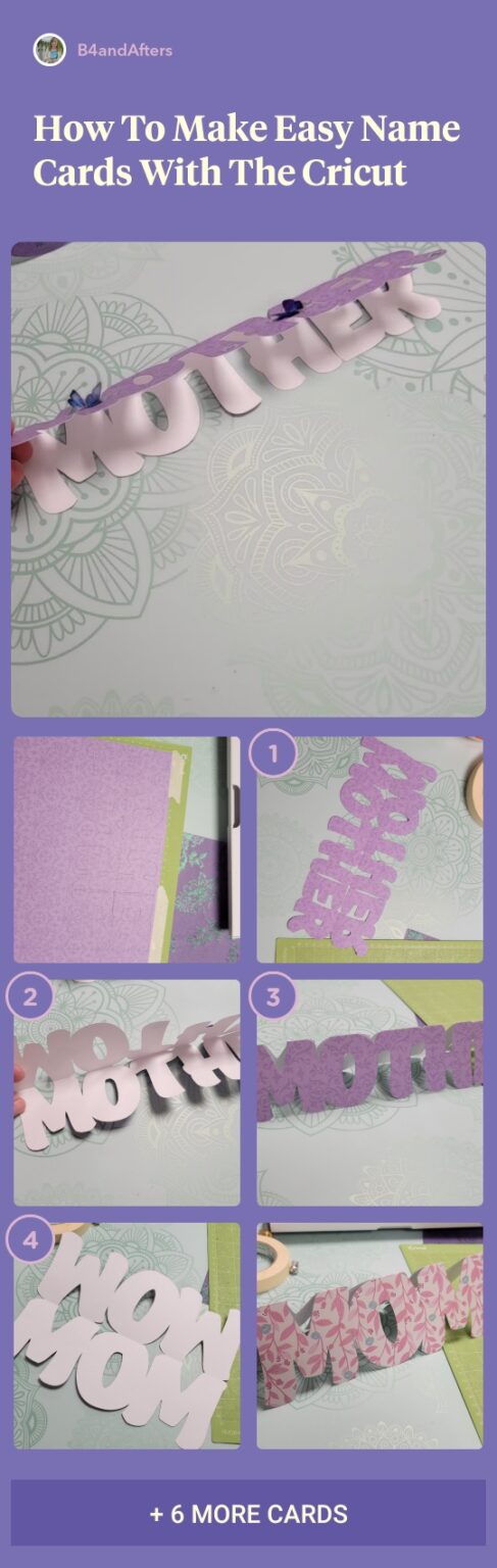 How to Make Name Cards with a Cricut Maker – B4 and Afters
