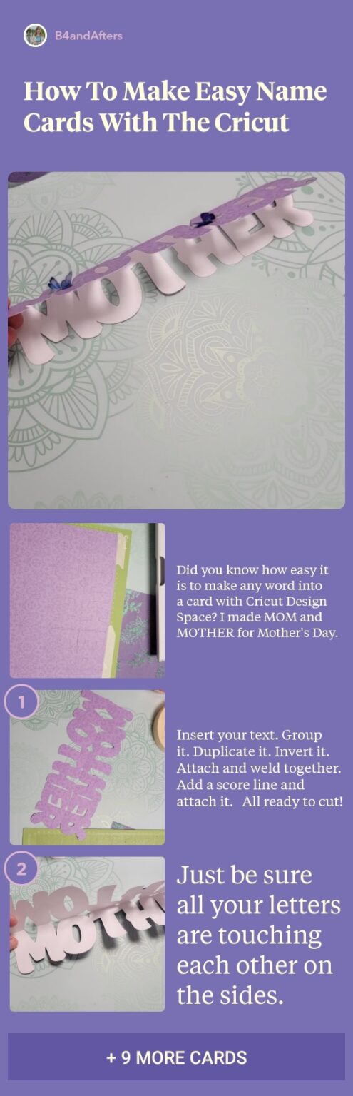 How to Make Name Cards with a Cricut Maker – B4 and Afters