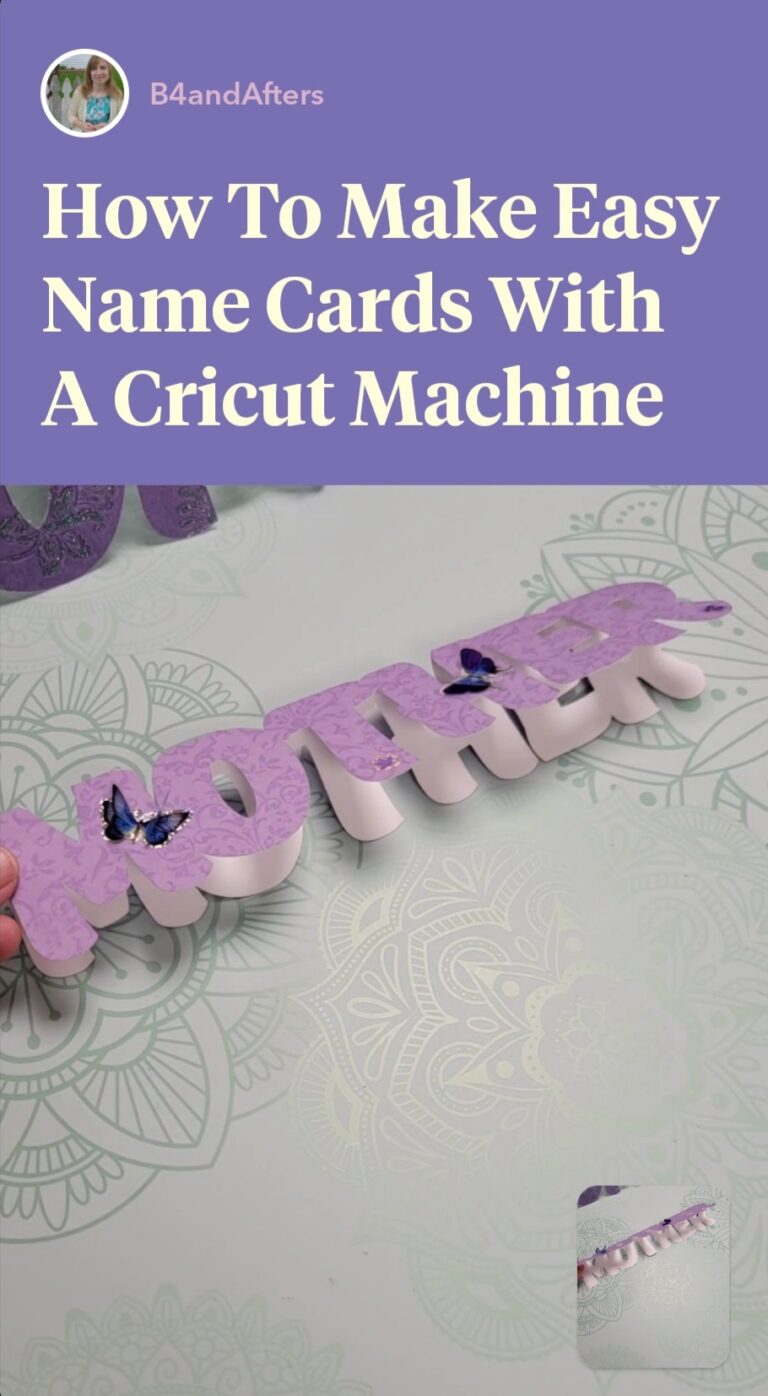 How to Make Name Cards with a Cricut Maker – B4 and Afters