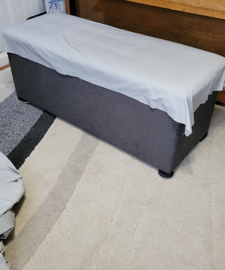 How to Make a Piano Bench Cover with Fabric – B4 and Afters