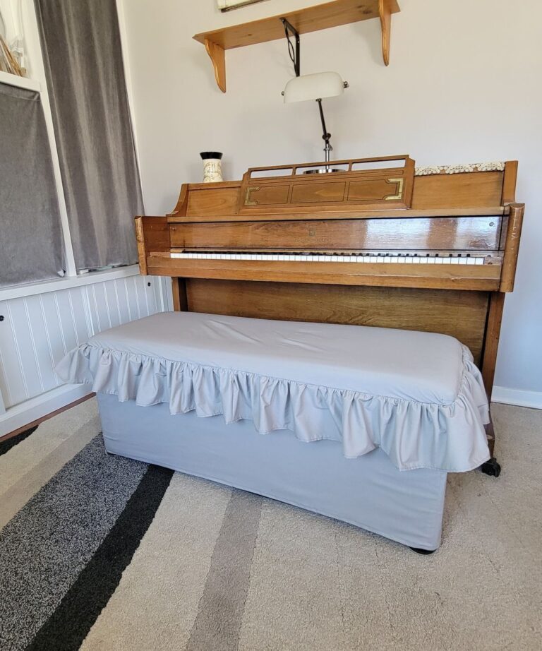 How to Sew a DIY Storage Bench Cover – B4 and Afters