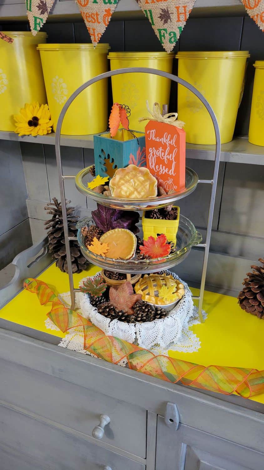 How I Made my own DIY Fall Tiered Tray for $3 – B4 and Afters
