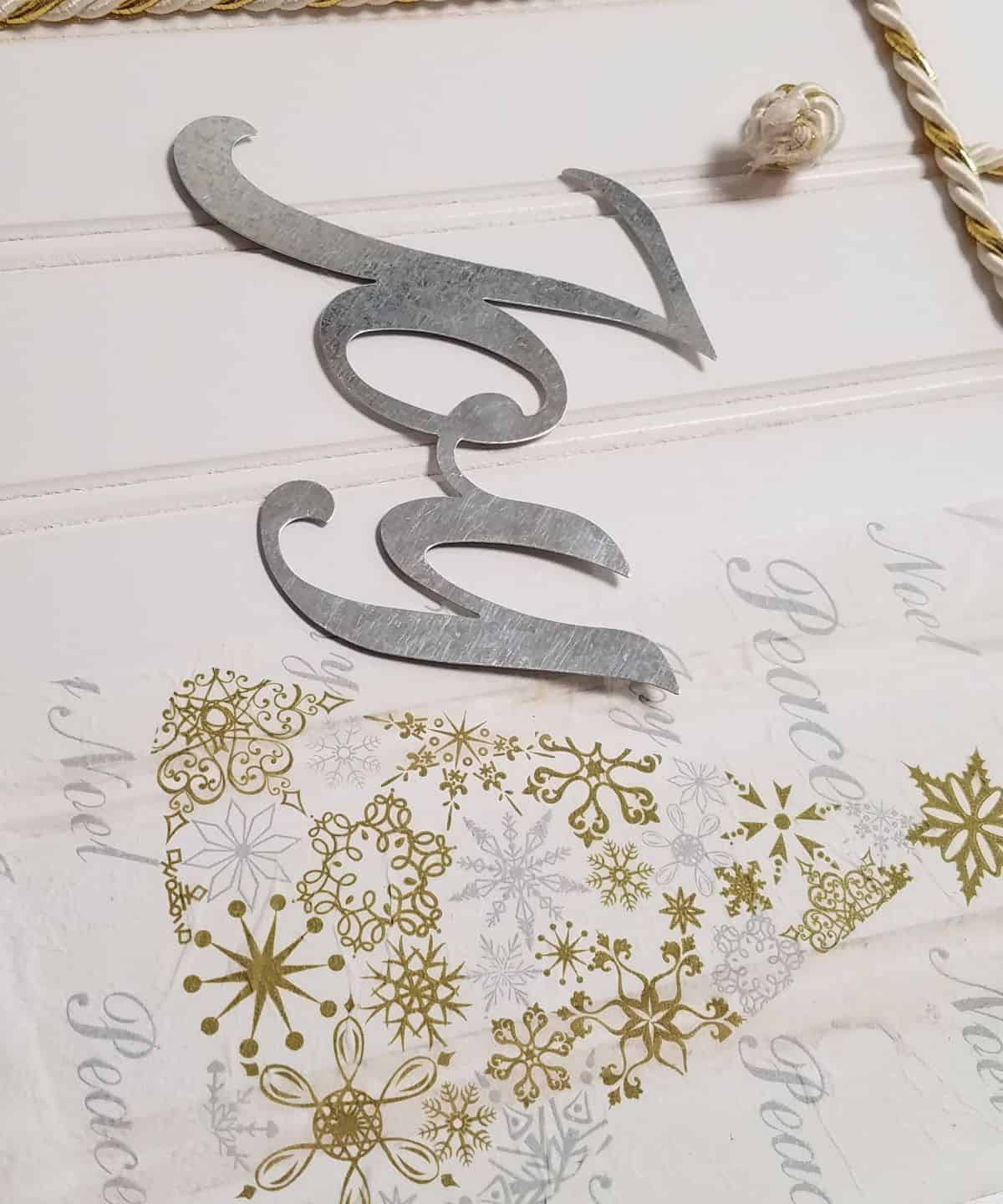 Joy Beadboard Sign – B4 and Afters using #DollarTree items