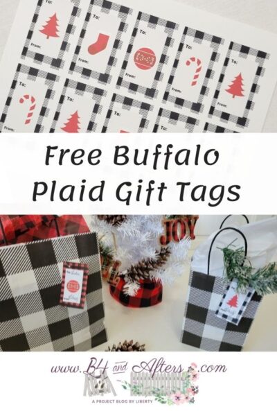 Buffalo Plaid Christmas Gift Tags – B4 and Afters