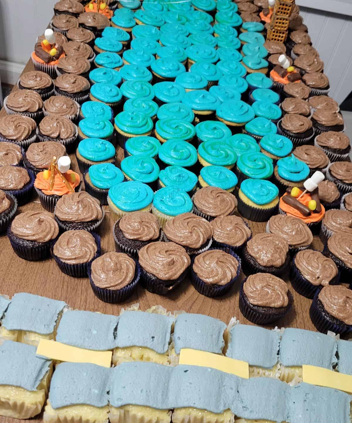 Captivating Campground Cupcake Cake – B4 and Afters