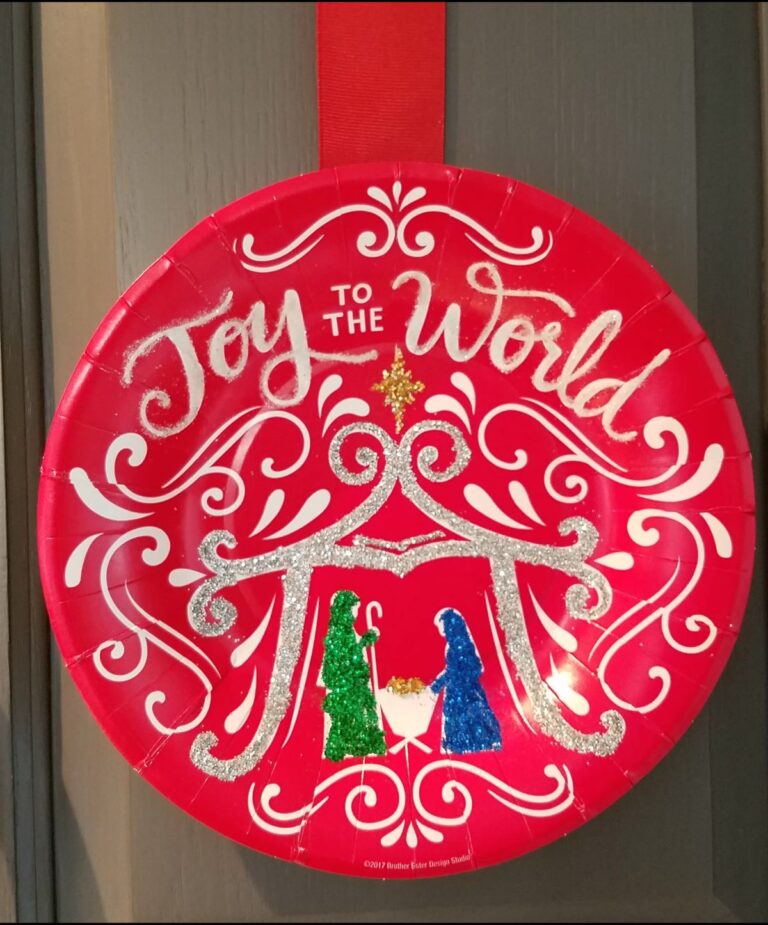 Christmas Plate Decor – B4 and Afters - a simple idea