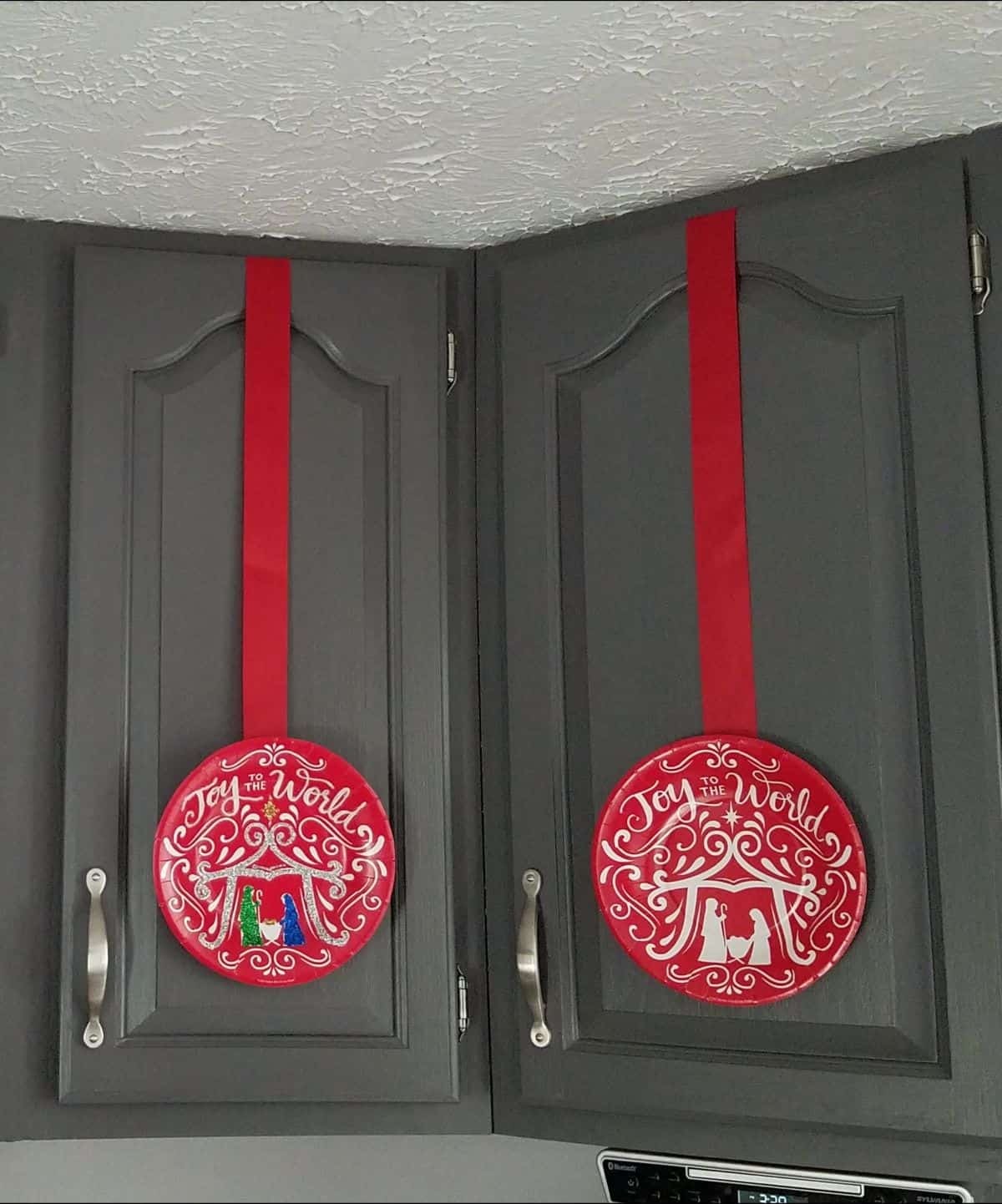 Christmas Plate Decor – B4 and Afters - a simple idea