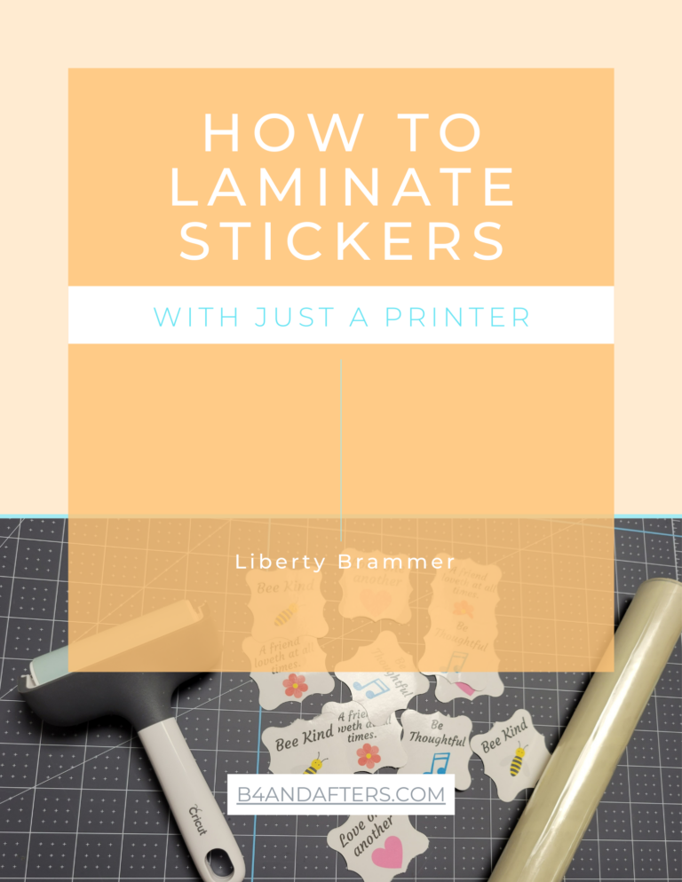Simple Guide to Laminating Stickers – B4 and Afters