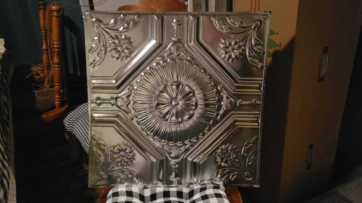 Painted Tin Ceiling Tiles – B4 and Afters