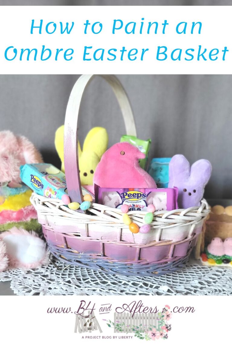 How to Paint an Ombre Easter Basket – B4 and Afters