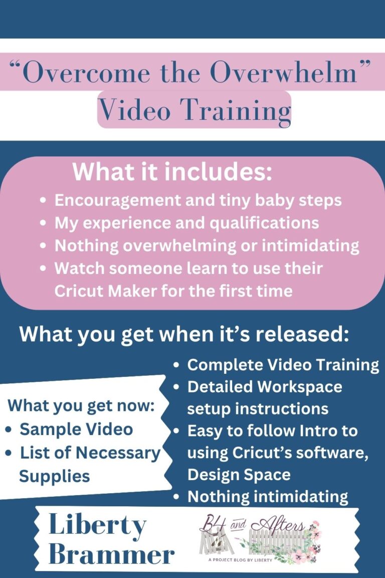 Overcome the Overwhelm beta – B4 and Afters