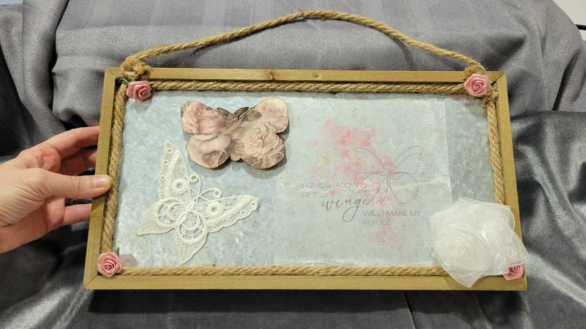 Butterfly Rustic Galvanized Sign Idea – B4 and Afters