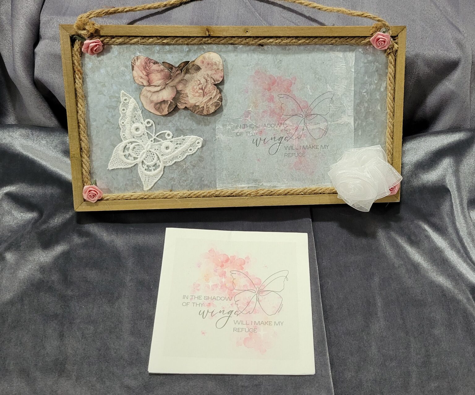 Butterfly Rustic Galvanized Sign Idea – B4 and Afters