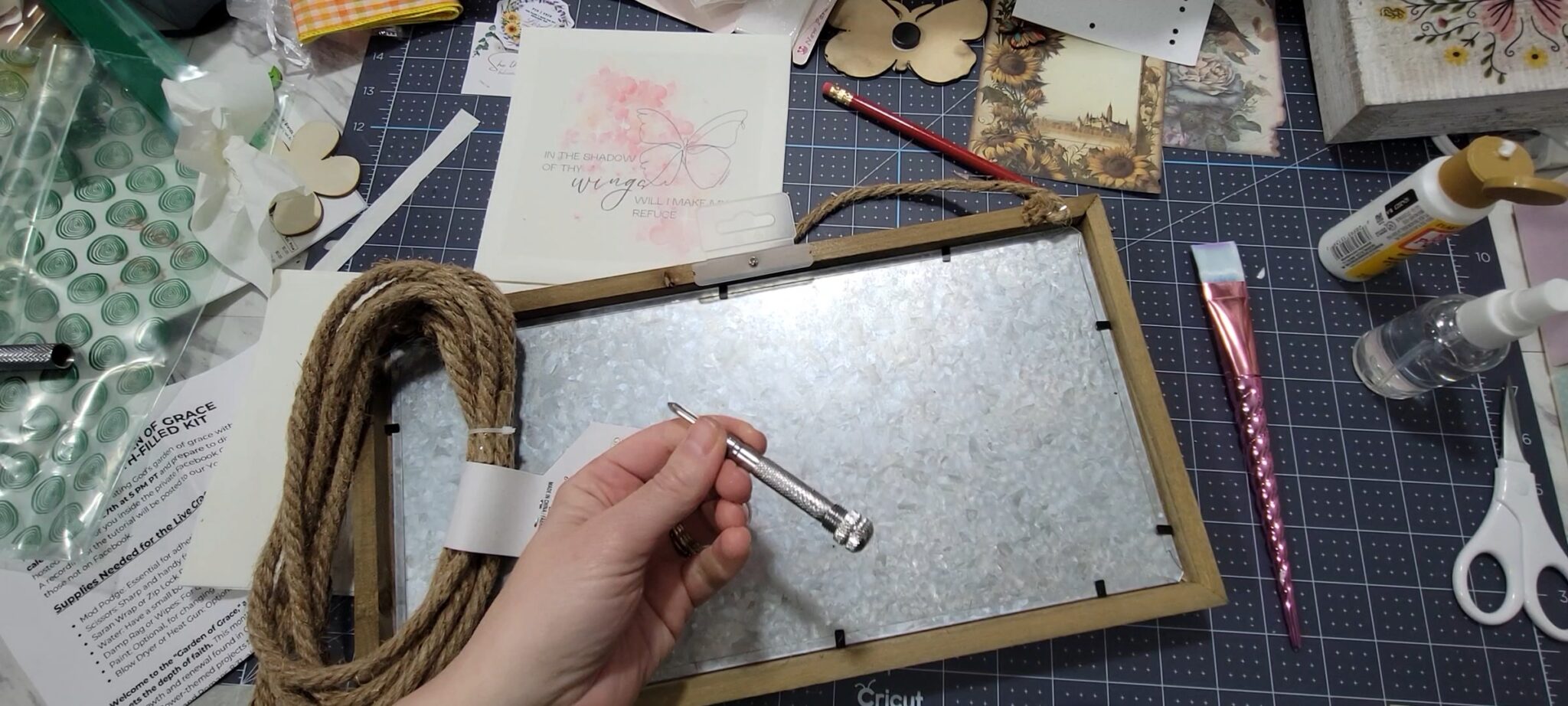 Butterfly Rustic Galvanized Sign Idea – B4 and Afters